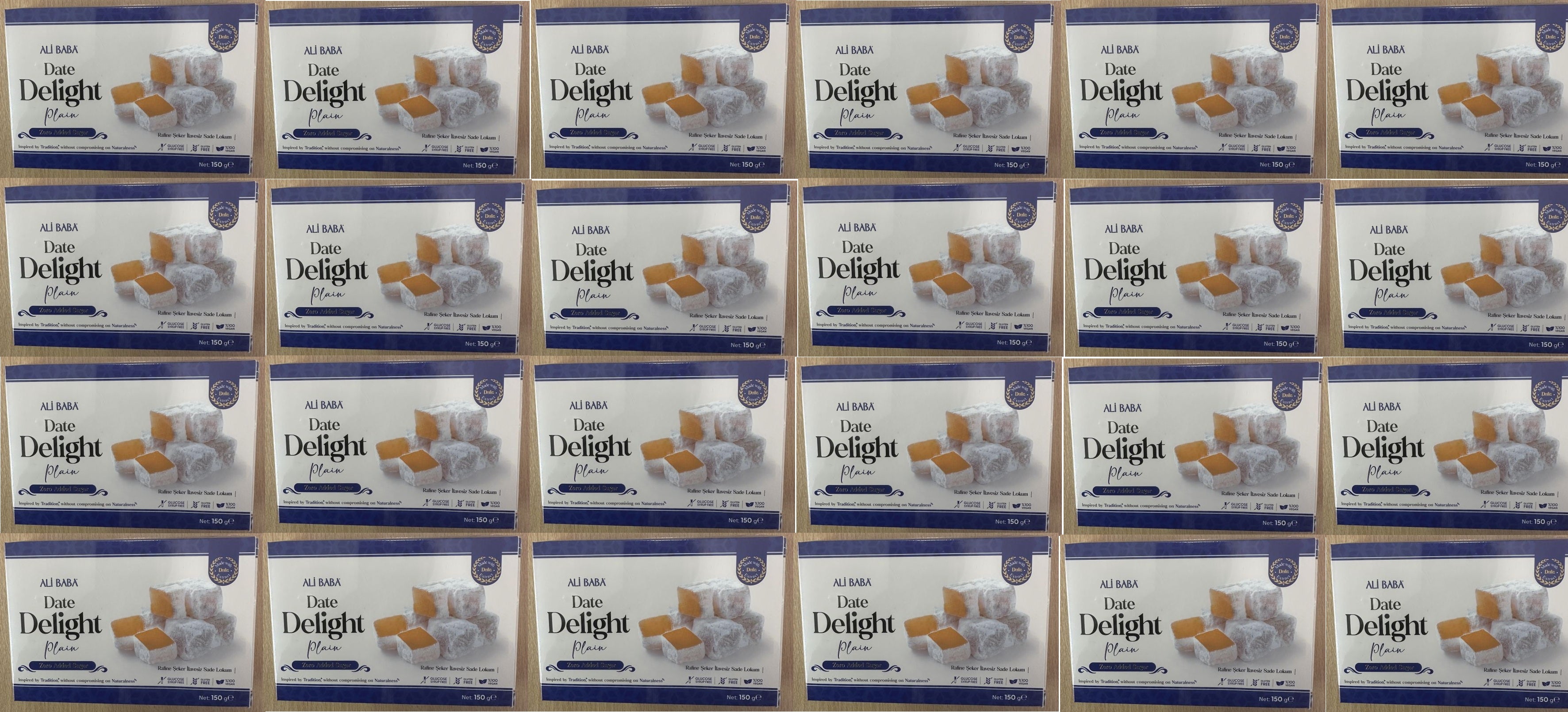 ALI BABA Date Turkish Delight Pistachio - Zero Added Sugar 150g – Nutz4Nuts