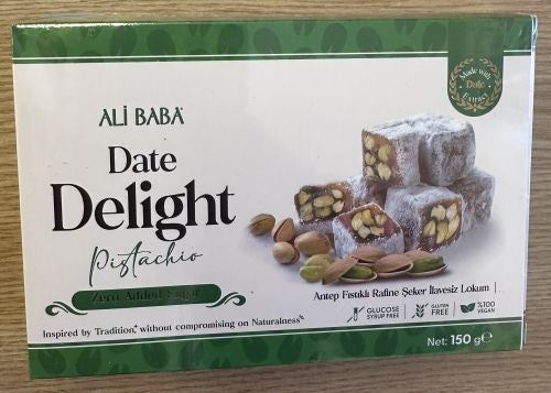 ALI BABA Date Turkish Delight Pistachio - Zero Added Sugar 24X150g ...