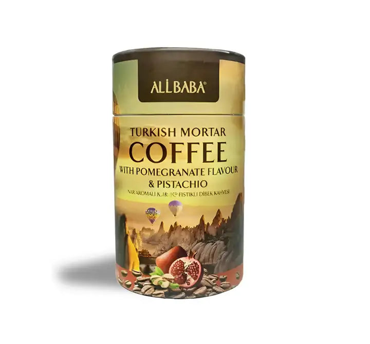 Ali Baba Tradition Turkish Mortar Coffee with Pomegranate Flavour & Pi ...