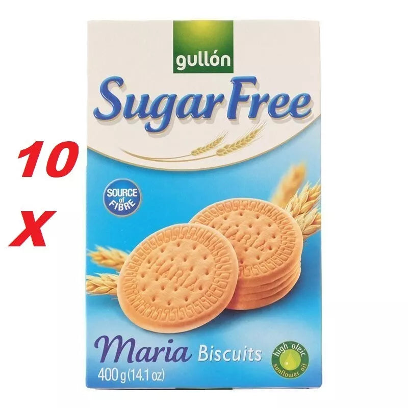 Gullon SUGAR FREE Maria Biscuits 10X 400g – Nutz4Nuts